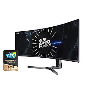 Samsung Double QHD CRG9 Series 49-Inch Curved Gaming Monitor (LC49RG90SSNXZA), Black (Renewed)