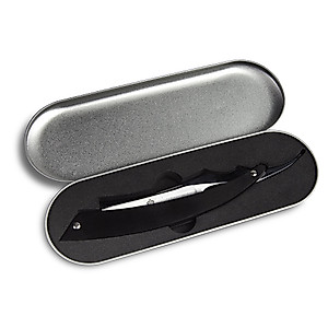 Straight Razor Shave Ready Hand Made Sharpened Vintage Wood Handle Steel Blade - Kingsland Shaving Co. - Professional Barber Approved Cut Throat Honed Straight Edge Blade Shaving Kit