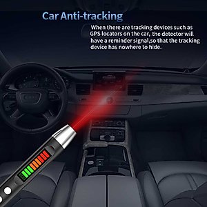 NOYAFA Hidden Camera Detectors,RF Signal Scanner 12 Levels Sensitivity 4 Professional Modes, Anti Spy Detector Bug Detector GPS Tracker Spy Camera Detector for Hotels Office Travel