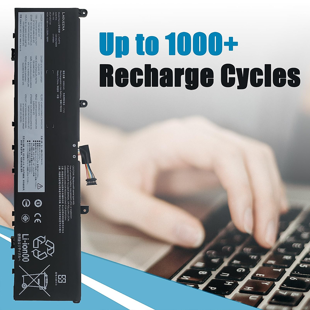 LAQUEENA L17C4P72 Laptop Battery • Compatible with Lenovo ThinkPad X1 Extreme 1st Gen/2nd Gen ThinkPad P1 1st Gen/P1 Gen 2 Series Notebook • SB10Q76928 01AY968 L17M4P72 L18M4P71 SB10S57317 01YU911