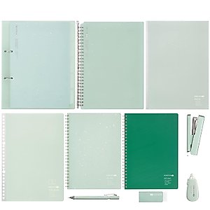 KOKUYO Me Fragile Mint Collection, Back to School Supply Set, School Supply Kit Back to School Essentials, 10 Pieces