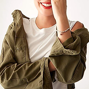 Fossil Women's Rose Gold-Tone Beaded Bracelet, Color: Rose Gold (Model: JA6934791)