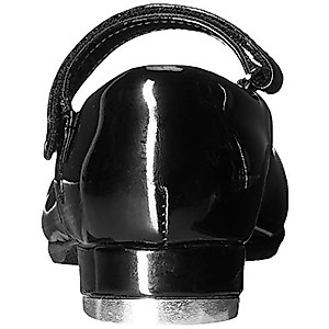 Leo Baby-Girl's Rhythm TAP Dance Shoe, Black, 10 Medium US Toddler