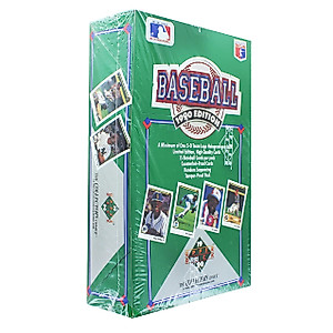 1990 Upper Deck Baseball Cards Box of 36 Foil Packs