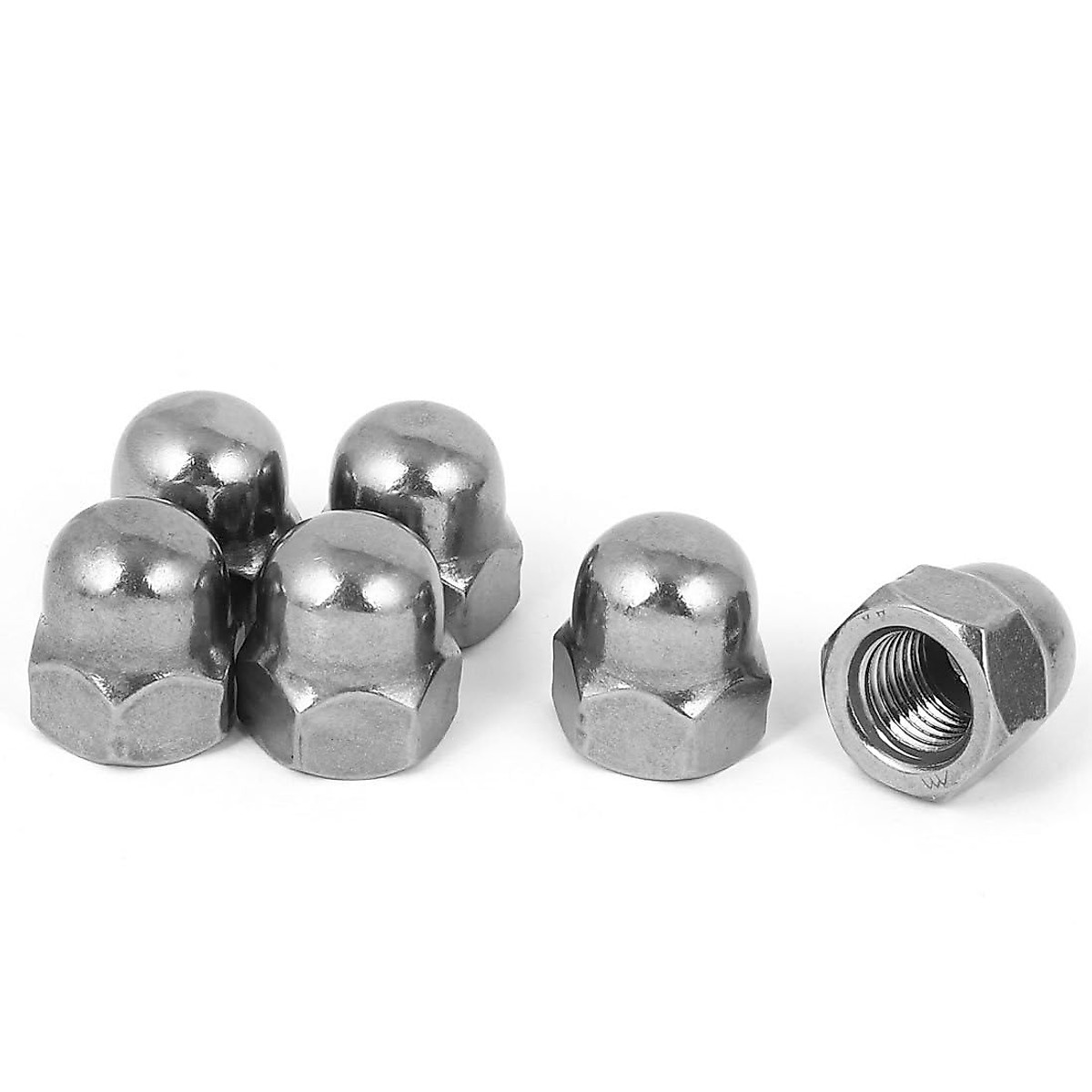 Acorn Dome Head hex Nuts,Threaded Dome Cap Nuts, M16 Thread Dia Dome Head 316 Stainless Steel Cap Acorn Hex Nuts 6pcs (c371fe12231c5e0917ebd4bb57219c20)