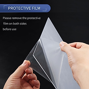 12 Pack 8" x 12" Clear Acrylic Sheets 1.8mm Thick Transparent Cast Plexiglass Plastic Sheets Clear Plastic Acrylic Boards Panel Glass Replacement for DIY Display Projects, Craft, Sign, Photo Frame