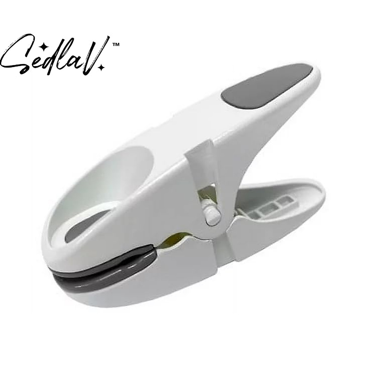 SEDLAV Jumbo Plastic Clothespins - 18 Pack, White and Gray Jumbo Size ensures They're Easy to Handle and Perfect for Larger Items