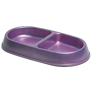 Petmate 23047 Small Lightweight Double Diner Pet Dish (ASSORTED COLORS)