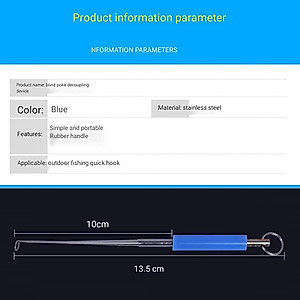 shuwen 5Pcs Portable Fish Hook Remover Powerful Hook Detacher Disgorger Puller Hook Removal Tool with Silicone Handle Fishing Accessories Hook Supplies