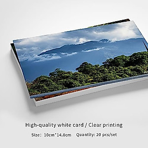 Dear Mapper Honduras Natural Landscape Postcards Pack 20pc/Set Postcards From Around The World Greeting Cards for Business World Travel Postcard for Mailing Decor Gift