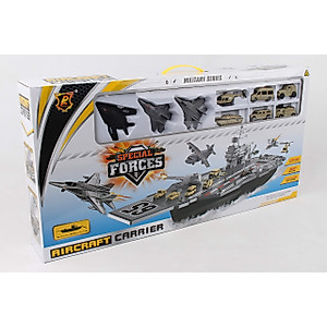 Daron Worldwide Trading Aircraft Carrier BP96243 Playset ,for 36 months to 180 months Gray
