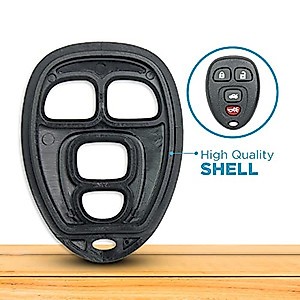 Keyless2Go Replacement for New Shell Case and 4 Button Pad for Remote Key Fob with FCC OUC60270 - Shell ONLY