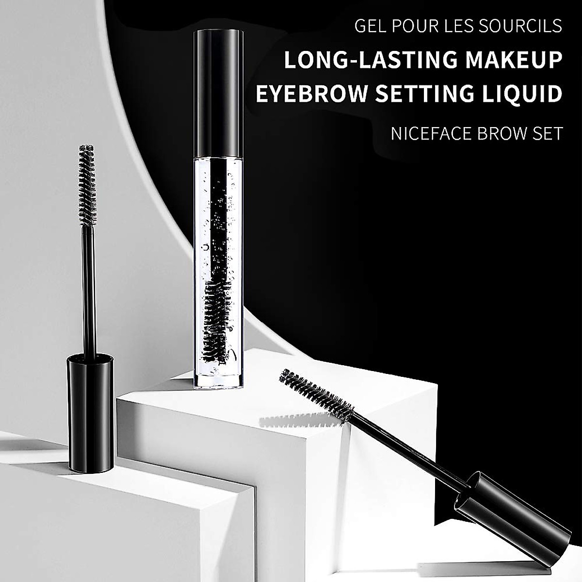 DAGEDA Clear Eyebrow Setting Gel, 4 Pack Brow Fix Gel, Waterproof And Sweat-Proof Eyebrow Repair Liquid Brows Styling Beauty Salon Home Use Makeup, 3.53oz