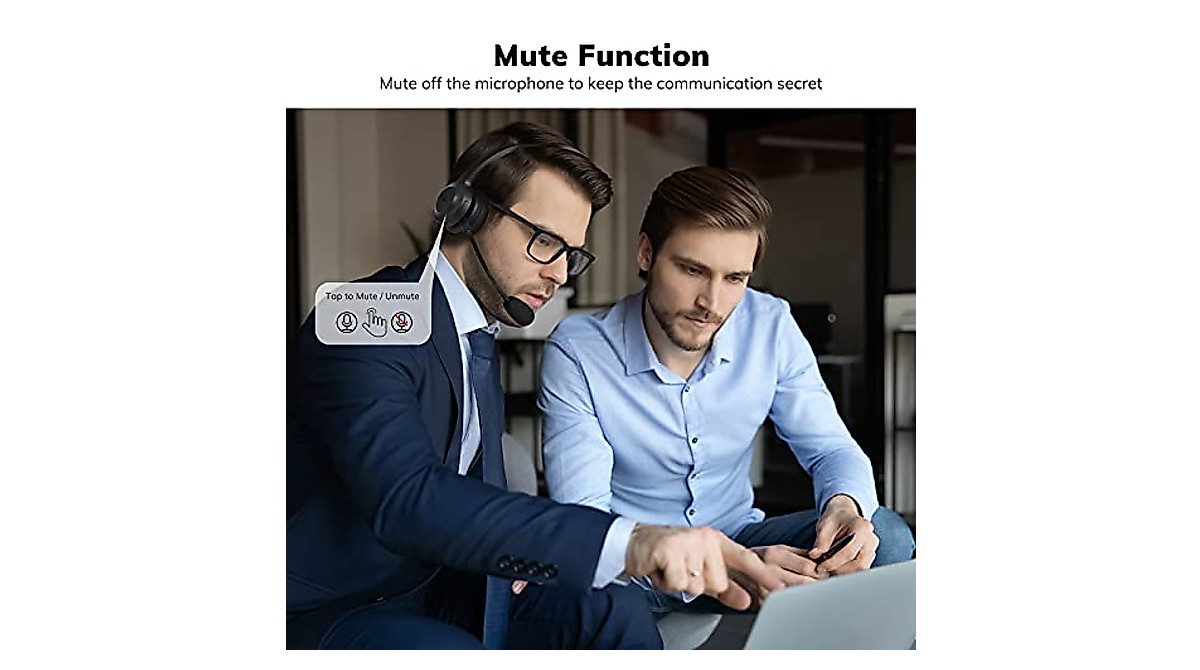 ELEVOC Trucker Headset: AI Noise Cancelling Mic, 50 Hr Talk