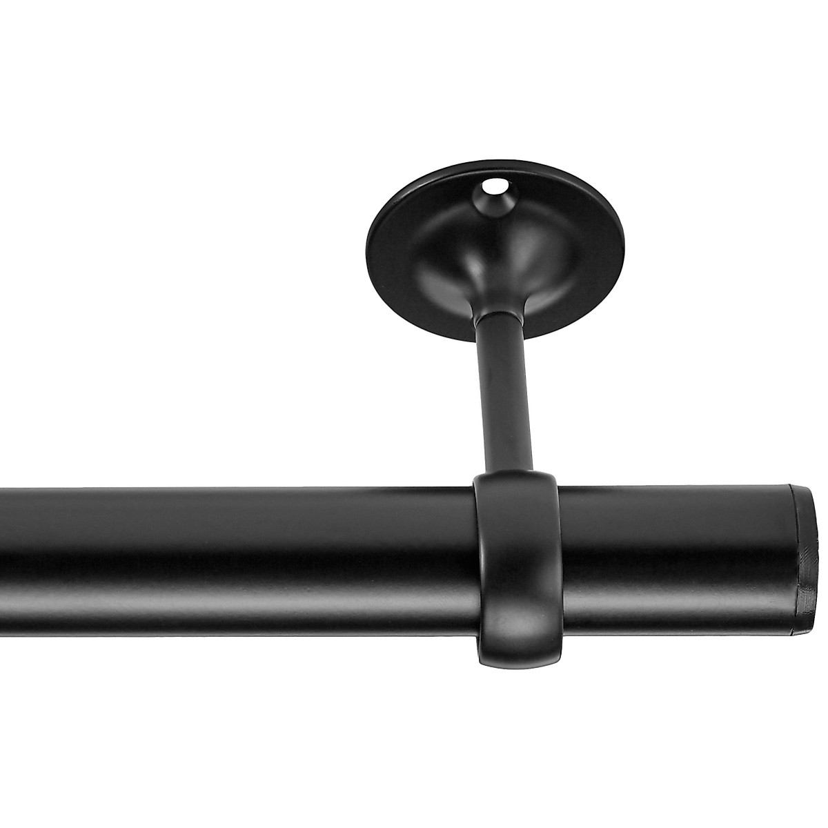 Amazon Basics Curtain Rod Ceiling-Mount Bracket, Set of 2, Black