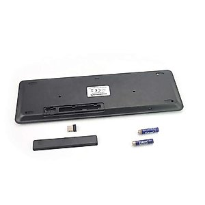 BoxWave Keyboard Compatible with Dell G15 Gaming (5525) (Keyboard MediaOne Keyboard with TouchPad, USB Fullsize Keyboard PC Wireless TrackPad for Dell G15 Gaming (5525) - Jet Black