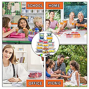 Food Storage Containers Lids set [32 Pack - 16 Container + 16 Lids], RKINC BPA-Free Plastic Airtight, Leak Proof Meal Prep Container for Pantry Organization, Dishwasher, Microwave and Freezer Safe (16