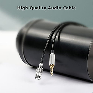 MEIRIYFA BNC Female to 3.5mm Coaxial Power Audio Cable, BNC Female Jack to 1/8" TRS Stereo Male Plug Audio Cable 1.2Ft (BNC Female to 3.5mm Male)