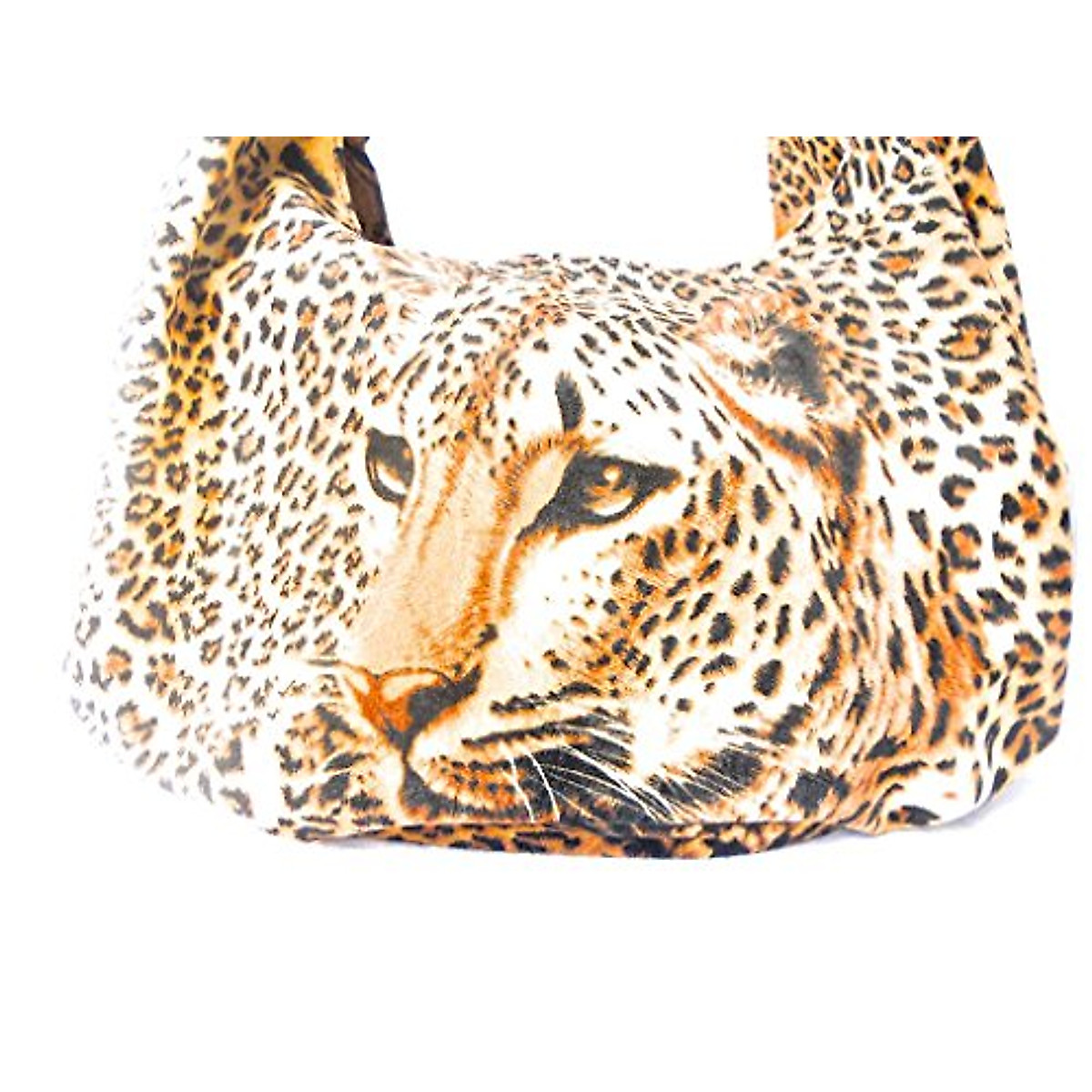 Lee Sands Women's Leopard Hobo Bag 17"W x 17.5"H x 5"D Tan/Brown