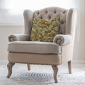 Numland Camo Throw Pillow Cases Marine Camouflage Desert Uniform Army Armed Combat Hiding Soldier Doodle Pillow Covers Decorative Cotton Linen 18x18 Inch