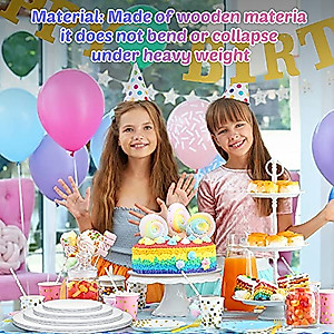 8 Pieces Cake Drums Round Sturdy White Cake Drum with 2 Pieces Satin Cake Ribbon for Heavy or Multi-Tiered Cakes (6, 8, 10, 12 Inch)