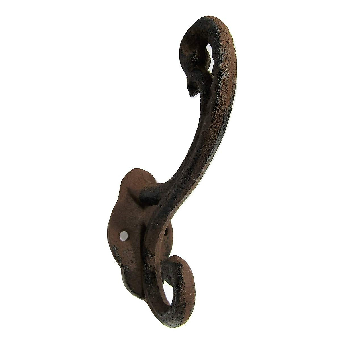 Cast Iron Coat Hat Hooks 3 Inch Set of 6 Double hook Rustic Antique Style