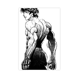 YYUU Gurappura Baki Poster Baki Hanma Poster Baki Poster (14) Canvas Poster Posters for Room Aesthetic Art Poster Print Poster 12x18inch(30x45cm) Unframe-style