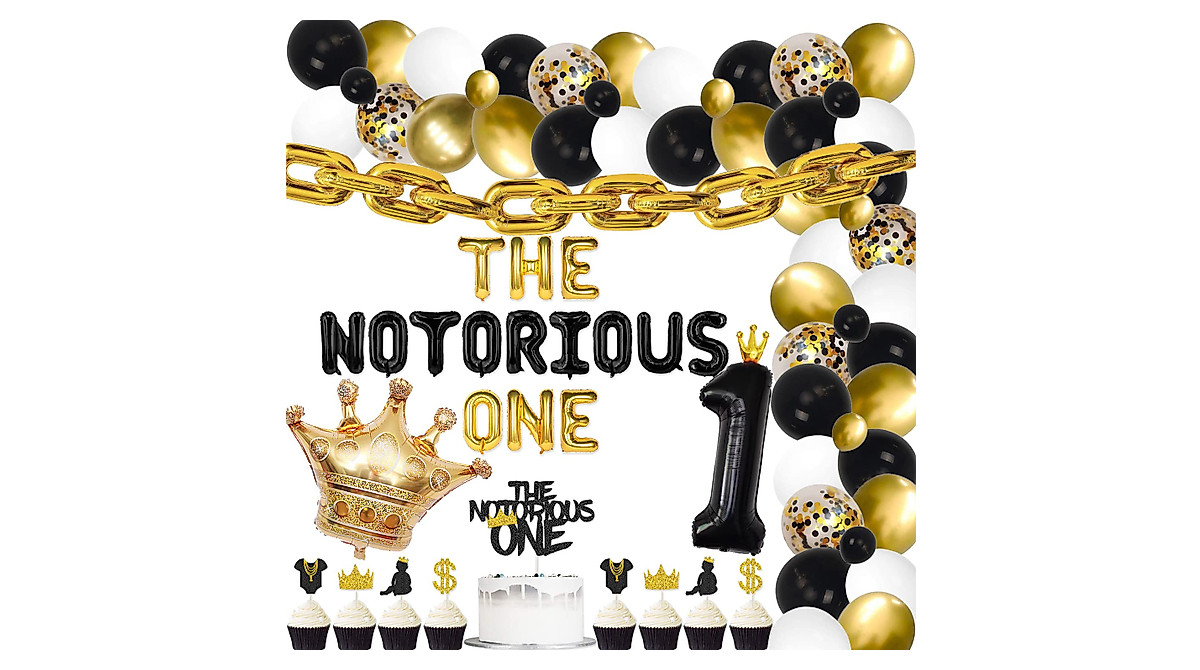 The Notorious One 1st Birthday Decorations & Hip Hop Kit