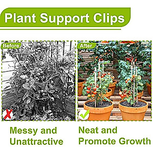 RSZBUMY 80pcs Mixed Plant Clips Variety for Tomato, Climbing Plants Support, Garden Clips for Tomato ect, Plant Training Clips, Orchid Clips