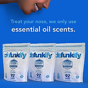 Laundry Detergent Powder, 92 Load/55oz. 'Free & Clear' Powder Laundry Detergent for Sensitive Skin. ProvenSafe™ Laundry Stripper Washing Detergent w/Odor & Stain Remover for Activewear & All Fabrics