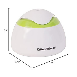 HealthSmart Travel Mate Personal Ultrasonic Small Personal Cool Air Mist USB Compact Travel Humidifier, Relief for Dry Skin, Compact and Personal, Quiet, Filter Free, FSA Eligible Humidifier, White