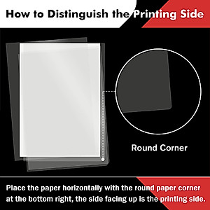 Koala Inkjet Transparency Film 50 Sheets 100% Clear Transparency Paper for Inkjet Printers, for Crafting, Overhead Projector, Screen Printing - 8.5x11 Inches