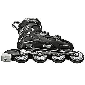 Roller Derby V-Tech 500 Inline Skates with Adjustable Sizing for kids, teens, and adults, Large (6-9), Black