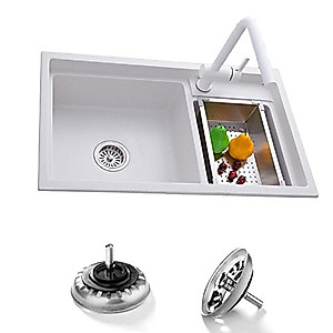 TraderPlus 2-Pack Replacement Kitchen 304 Stainless Steel Sink Strainer Basket for 78MM Drains, Stainless Steel