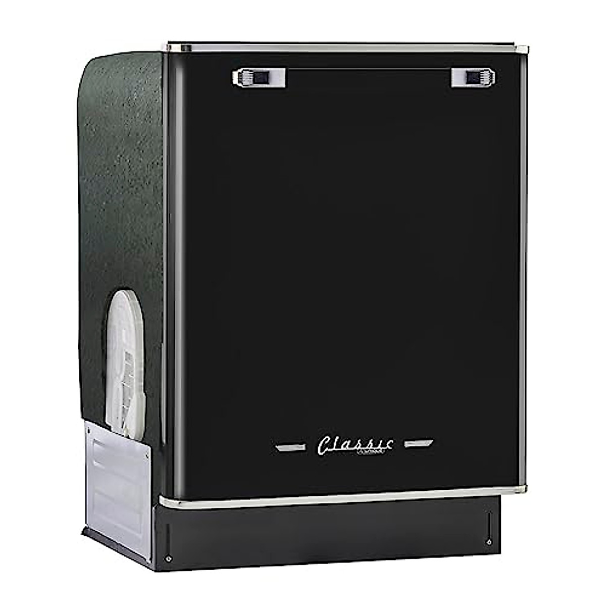 Unique Appliances UGP-24CR DW B 24" Retro Dishwasher, Black