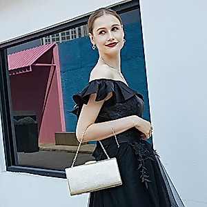 KamostarX Evening Bag For Women Evening Purses and Clutches Gold Clutch Purse handbag Crossbody Shoulder Wedding Bride Purse