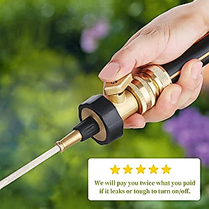 Brass Hose Nozzle,High Pressure Hose Nozzle,Jet Nozzle,Sweeper Nozzle, Jet Nozzle For Garden Hose, Garden Hose Shut Off Valve,Heavy Duty Brass Hose Nozzle with Shut off,Hose Jet Nozzle