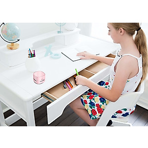 ODISTAR Desktop Vacuum Cleaner, Mini Table dust Sweeper Energy Saving,High Endurance up to 400 mins,360º Rotatable Design for Keyboard/Home/School/Office (Pink)