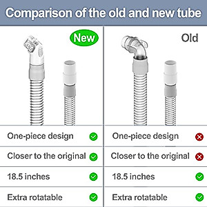 2 Packs Replacement Tube for N20, 2 Packs Replacement Short Tube Compatible with N20, Avoid Leakage and Reduce Noise，Great Value Supplies by Medihealer.