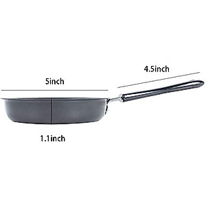 Sun Terriory Frying Pan One Egg Pancake Round Mini Non Stick Fry Pan 4.7-inch mini cast iron skillet