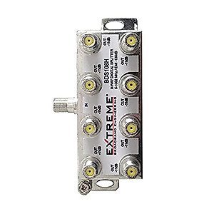 EXTREME 8 WAY BALANCED HD DIGITAL 1GHz HIGH PERFORMANCE HORIZONTAL COAX CABLE SPLITTER - BDS108H