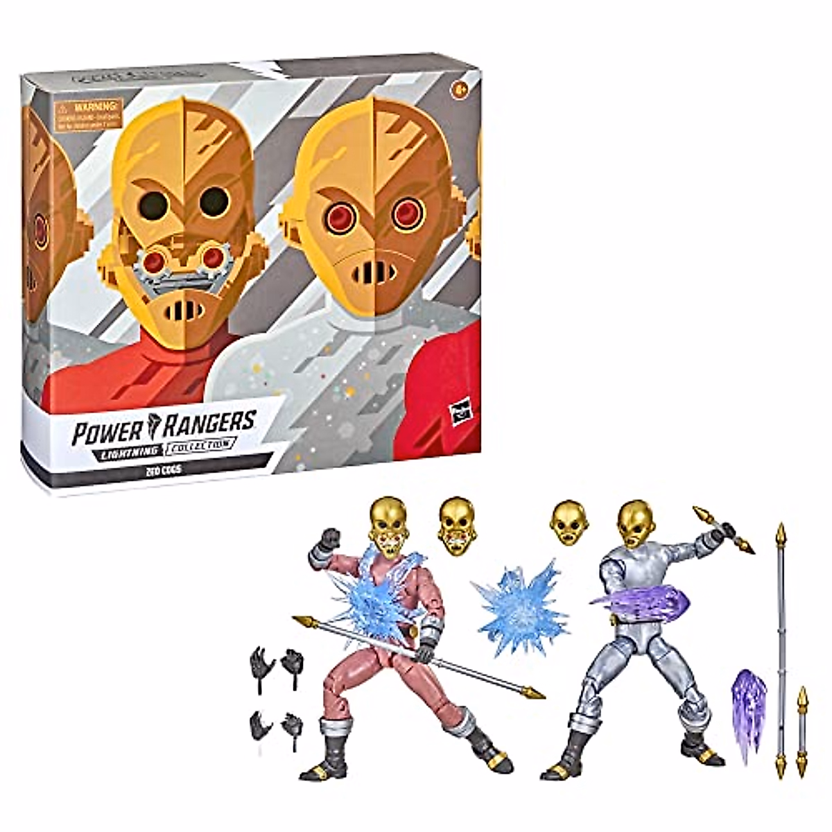 Power Rangers Lightning Collection Zeo Cogs 2-Pack 6-Inch Premium Collectible Action Figure Toys with Multiple Accessories Ages 4 and Up