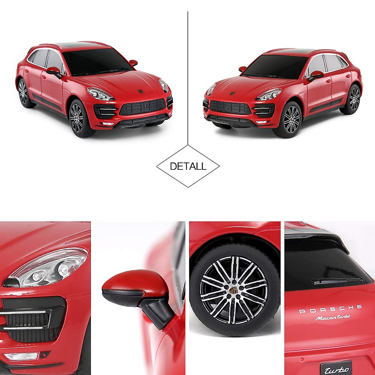 RASTAR 1:24 Porsche Macan Turbo RC Toy Car, Remote Control Car, Gifts for Kids