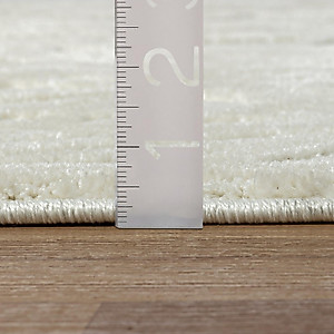 LUXE WEAVERS Jasper Collection 689 Cream 8x10 Modern Abstract Area Rug