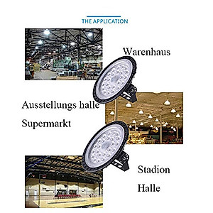 UFO LED High Bay Light, 6000-6500K, IP54, Waterproof Dust Proof, Warehouse LED Lights High Bay Lighting for Garage, Factory, Gymnasium, Basement, Parking（Newest Design ）… (200W) (5 pcs)