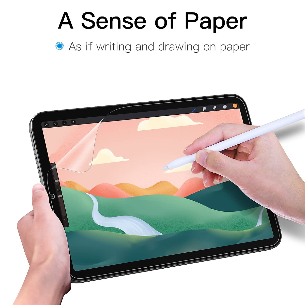 JETech Paper Matte Screen Protector for iPad mini (A17 Pro, 2024 Model, 7th Generation) / mini 6 (2021 Model, 6th Generation), Anti-Glare Matte PET Paper Film for Drawing, Writing, Note-Taking
