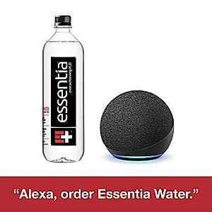 Essentia Bottled Water, 1 Liter, 12-Pack, Ionized Alkaline Water:99.9% Pure, Infused With Electrolytes, 9.5 pH Or Higher With A Clean, Smooth Taste