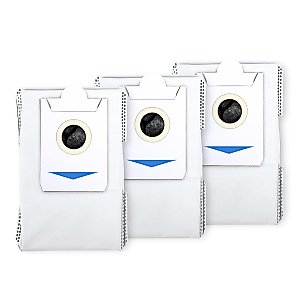 ECOVACS Dustbag 3 Pcs for DEEBOT T30S / T30S COMBO / X2 OMNI/ X2 COMBO / X2 OMNI COMPLETE Robot Vacuum and Mop Combo, White