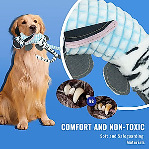MenPetsonline Blue Dog Toys - Squeaky Dog Toys,Interactive Chew Toys for Small,Medium and Large Dogs,Ugly Dog Toys to Keep Them Busy
