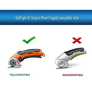 UpBright 4.2V AC/DC Adapter Compatible with Worx Zip Snip WX081L 3.6V 4V Cutter SD ZipSnip XTD Xtended Reach Screw Driver WX252L WX253 WX255L WX254L BYCR007042500U HYCH0070420500U Power Supply Charger